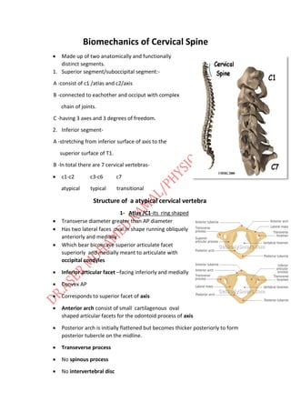 Cervical spine | PDF