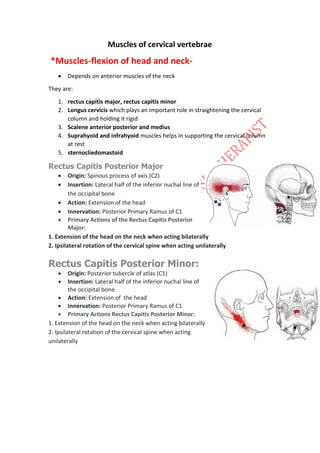 Cervical spine | PDF