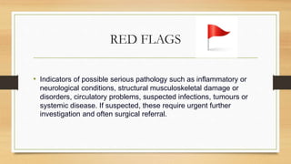 cervical spine assessment. Physiotherapy Assessment | PPTX