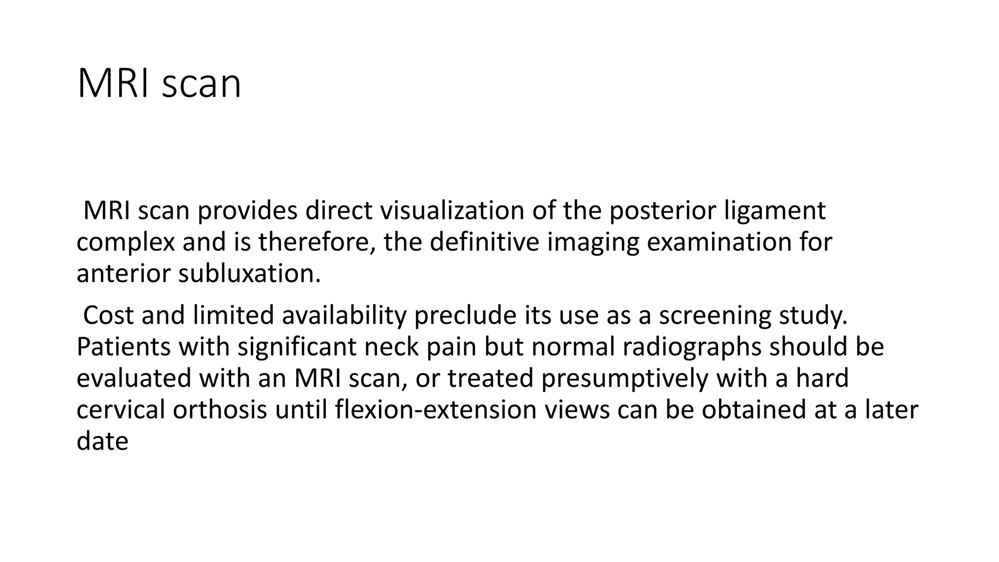 Cervical spine clearance in polytrauma | PPTX
