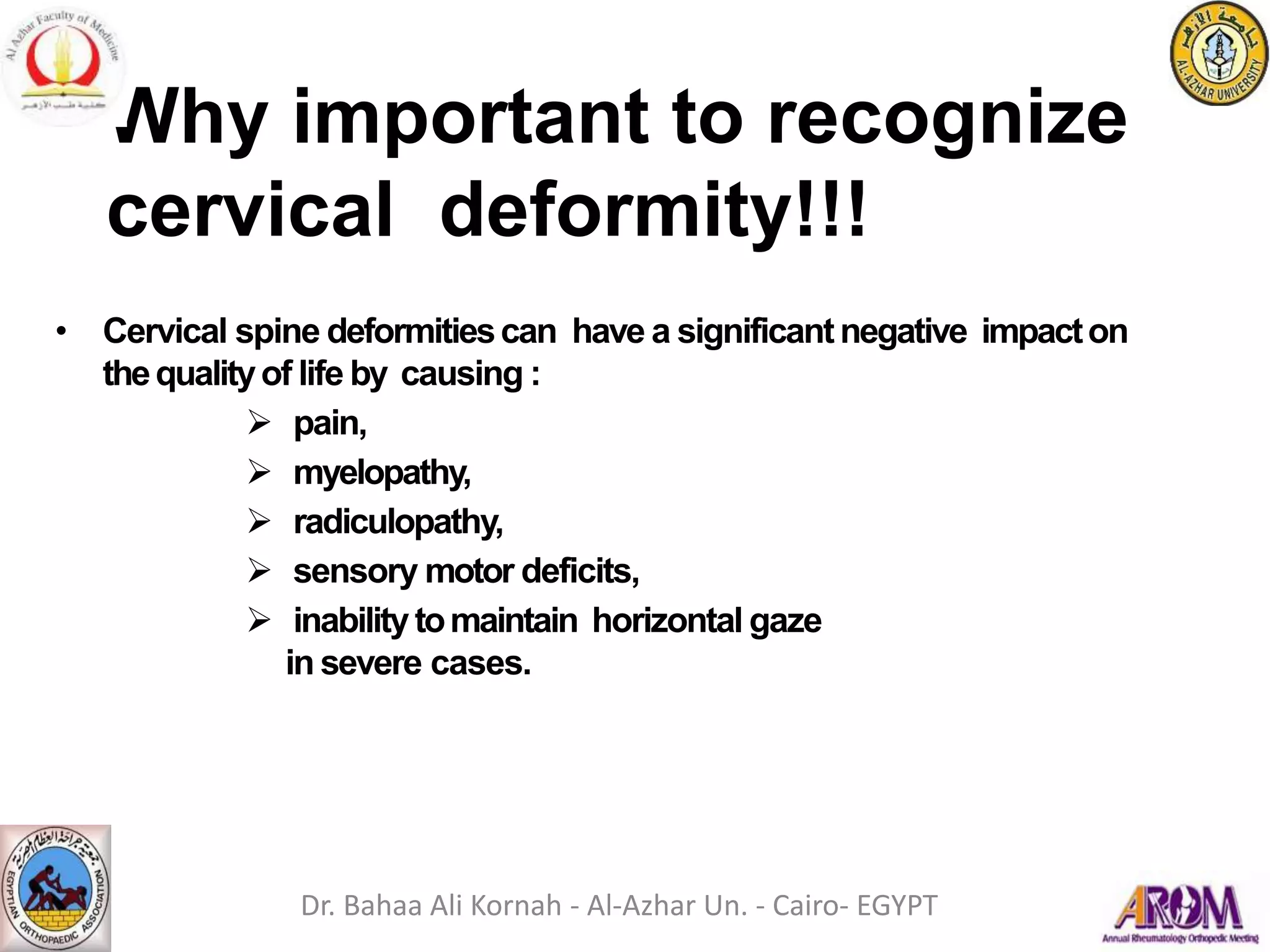 Cervical spine deformity bahaa | PPT