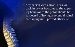 Cervical spine injuries | PPTX