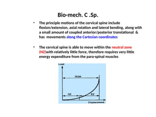 Cervical spine and architecture biomechanics | PPTX