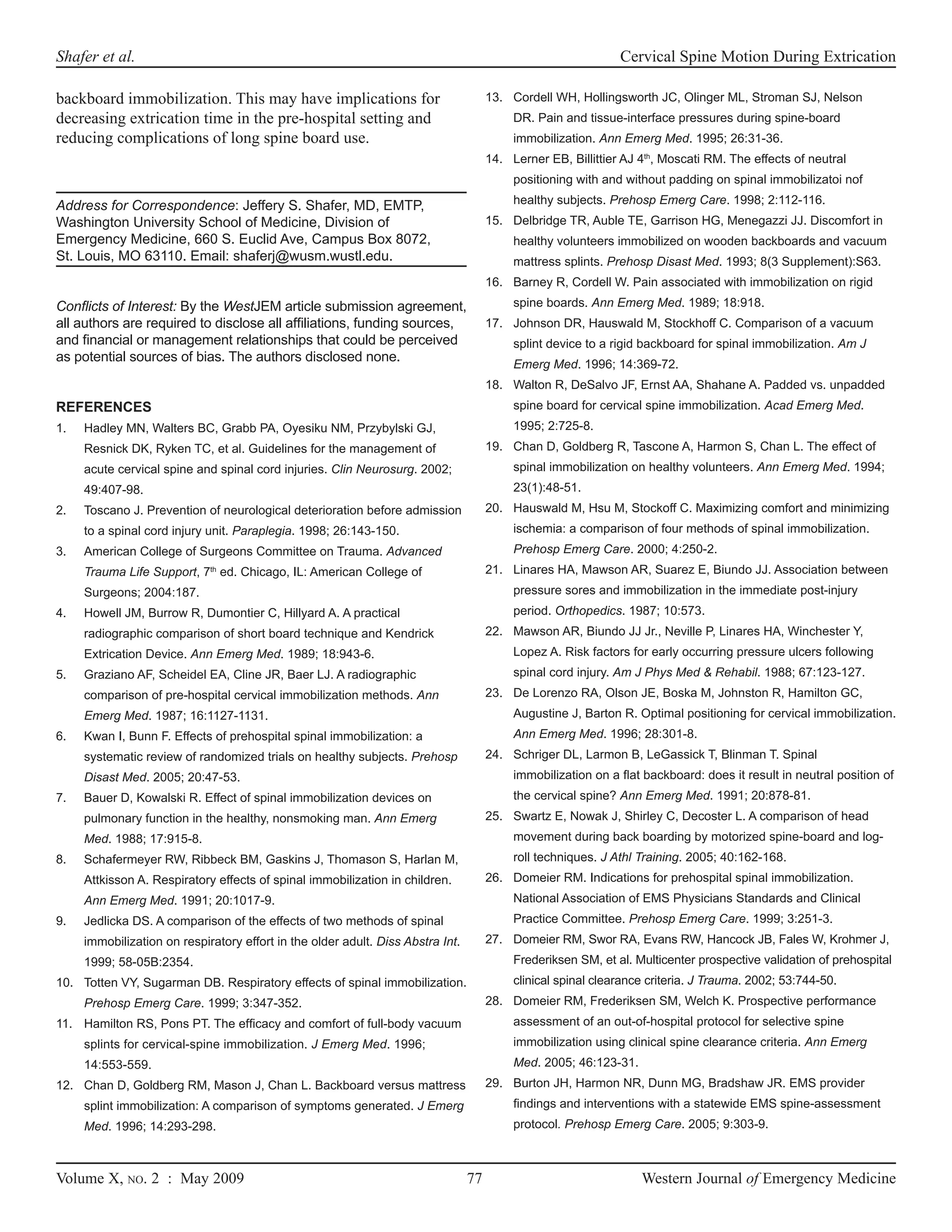 Cervical spine motion during extrication | PDF