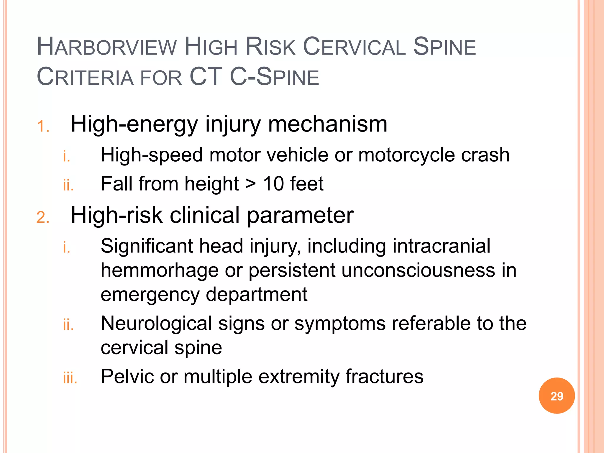 Cervical spine fracture radiology, classification and management | PPTX