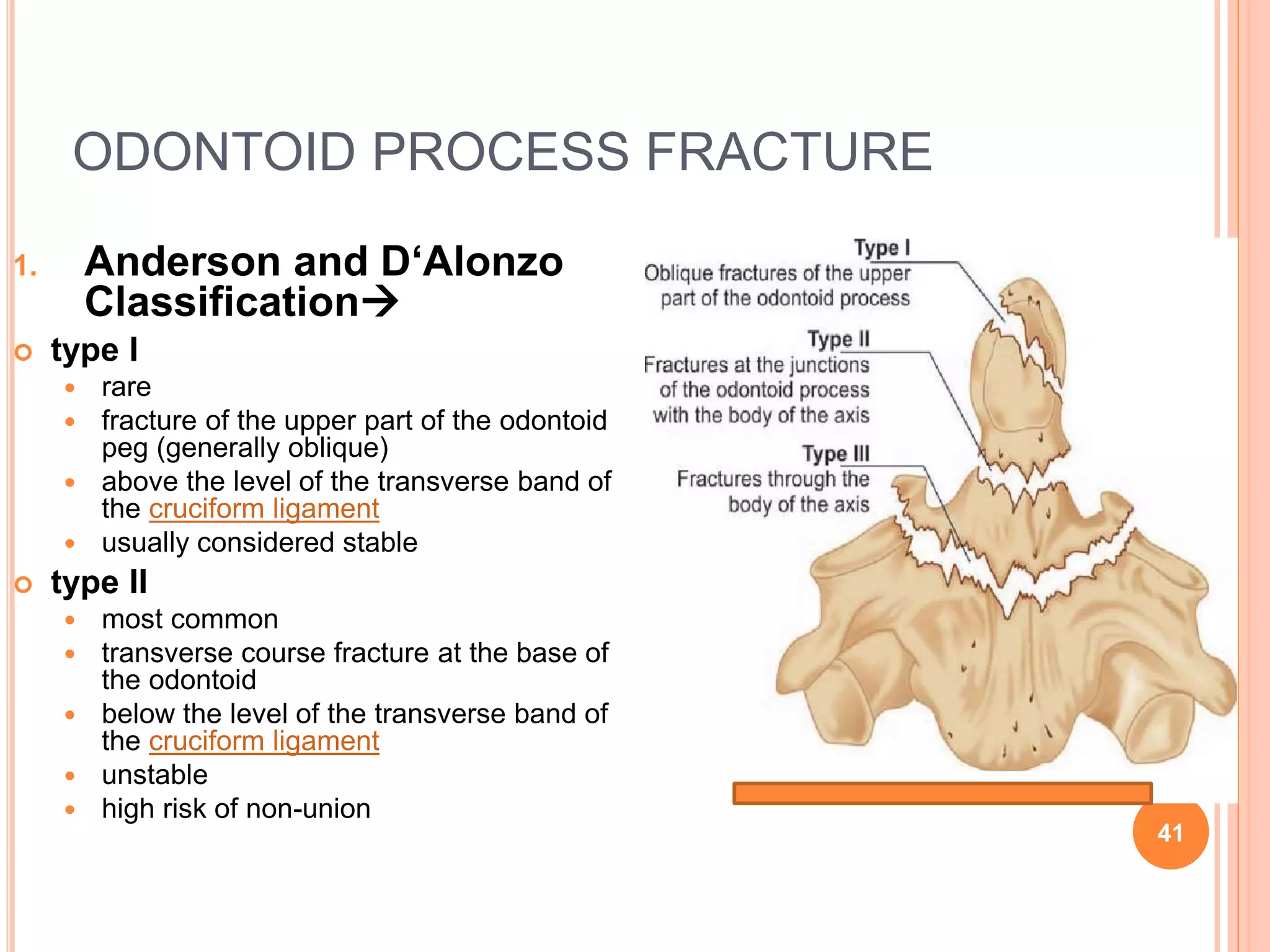 Cervical spine fracture radiology, classification and management | PPTX