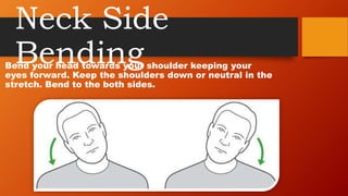 Cervical spine stretches | PPTX