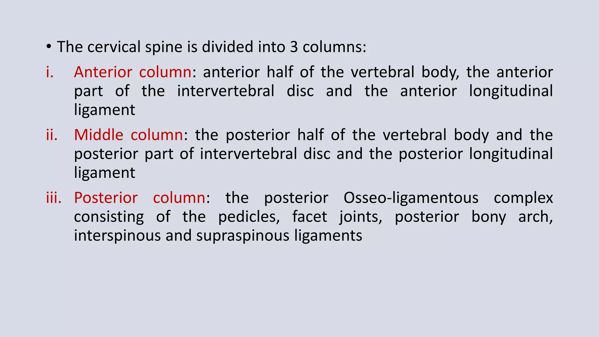 Cervical spine trauma | PPTX