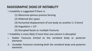 Cervical spine trauma | PPTX
