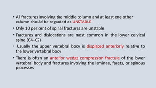 Cervical spine trauma | PPTX