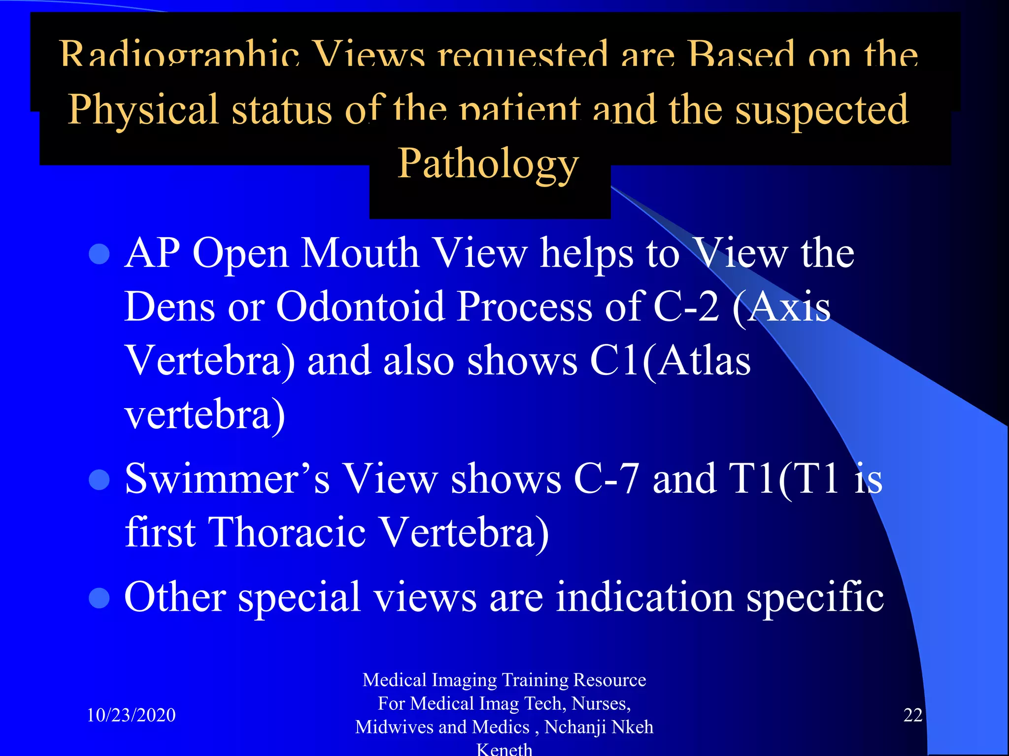Cervical spine x ray and pathologies radiology training resource ...