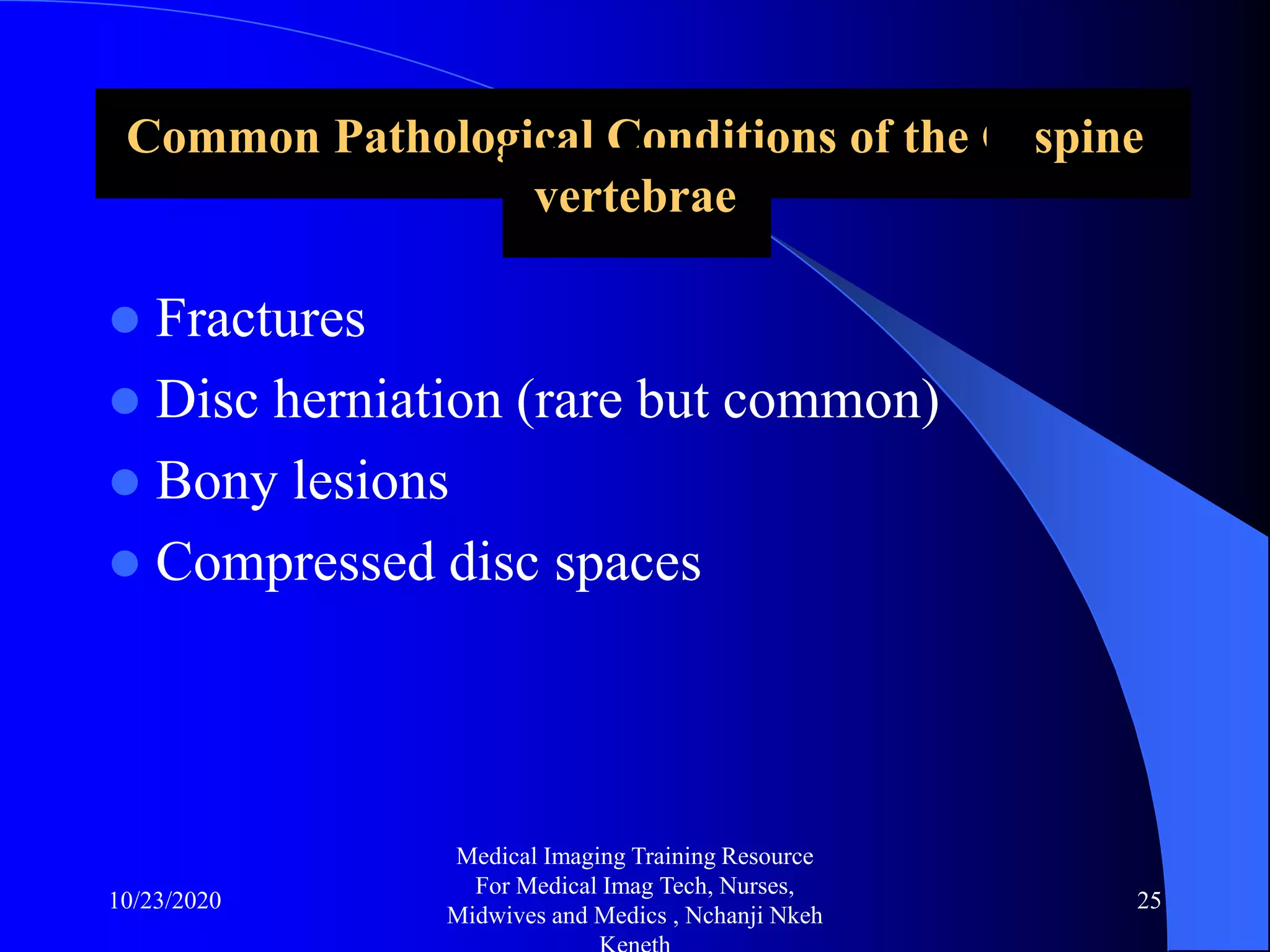 Cervical spine x ray and pathologies radiology training resource ...