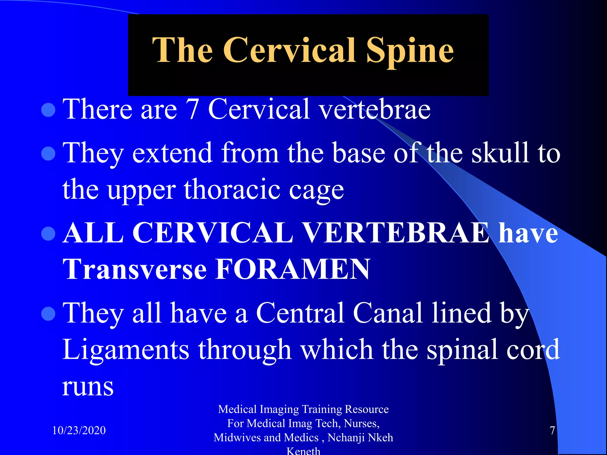 Cervical spine x ray and pathologies radiology training resource ...