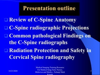 Cervical spine x ray and pathologies radiology training resource ...