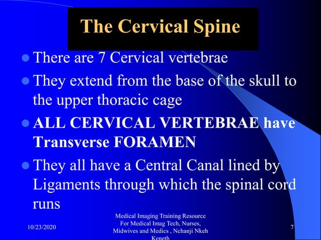Cervical spine x ray and pathologies radiology training resource ...