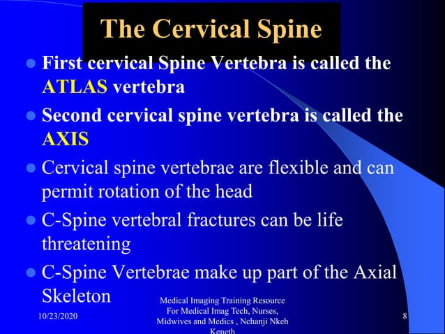 Cervical spine x ray and pathologies radiology training resource ...