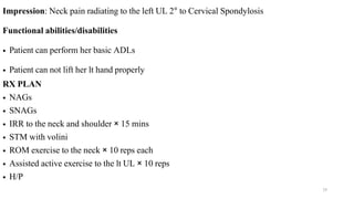 CERVICAL_SPONDYLOSIS PHYSIOTHERAPY MANAGEMENT | PDF