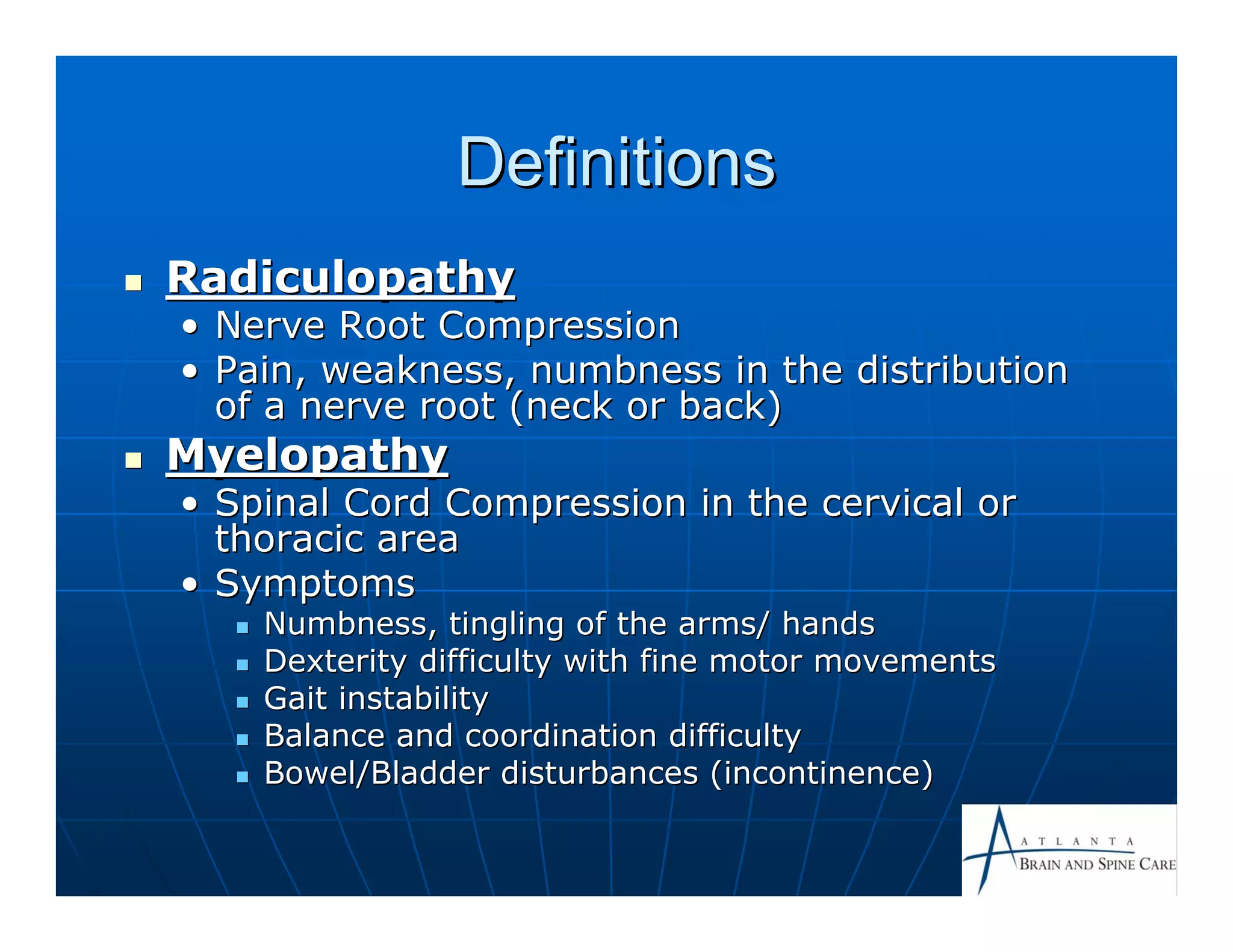 Cervical spondylosis | PPT