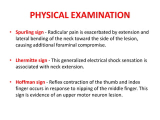 Cervical spondylosis | PPTX
