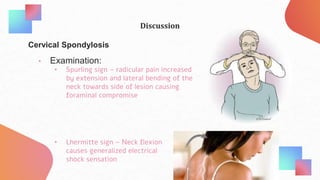 Neck pain case presentation - Cervical spondylosis | PPSX