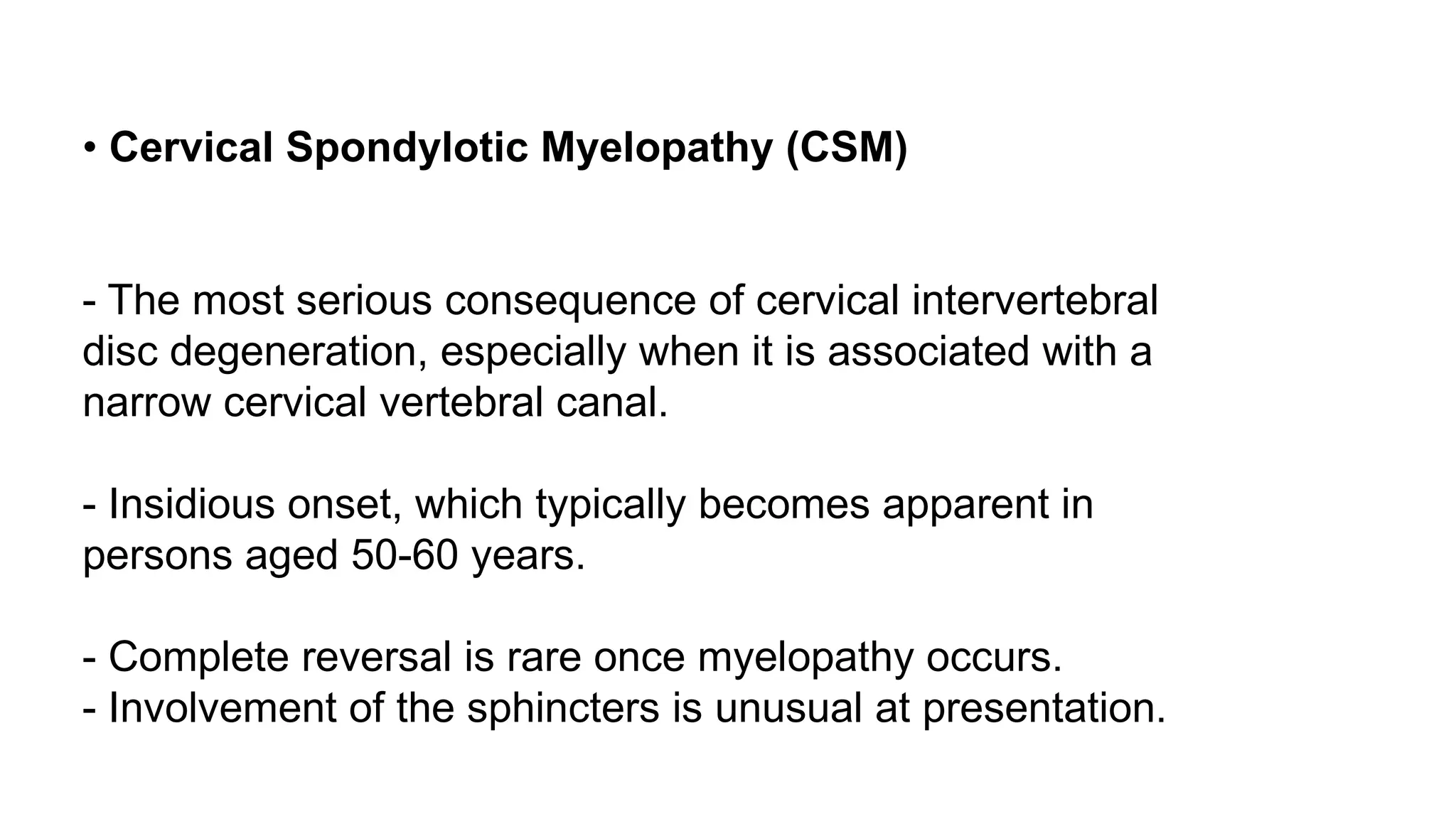 Cervical spondylosis Degenerative cervical spine | PPT
