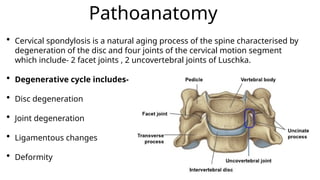 Cervical Spondylosis and associated conditions | PPTX