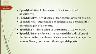 Cervical Spondylosis - An Overview of Degenerative Cervical Spine ...