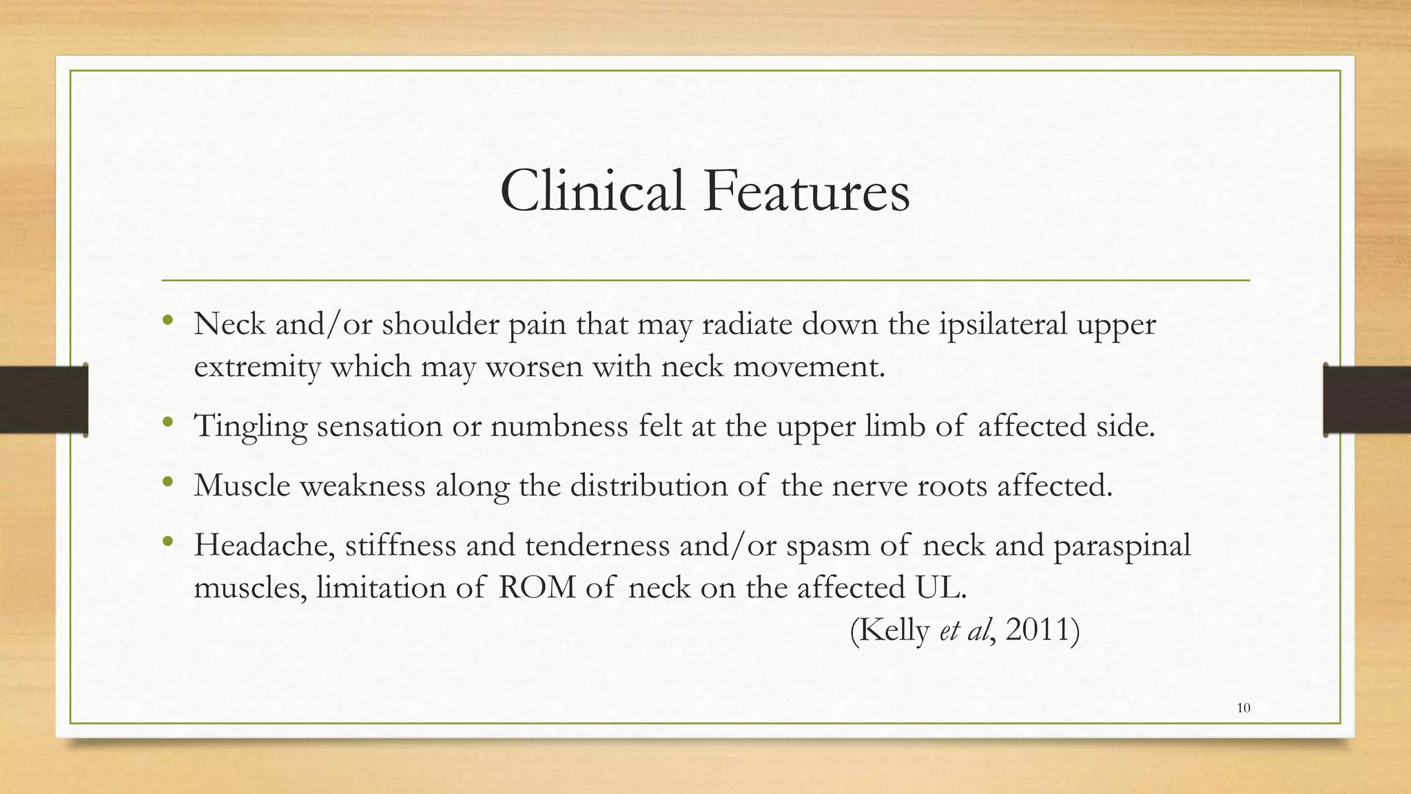 Cervical spondylosis; Physiotherapy approach | PPTX