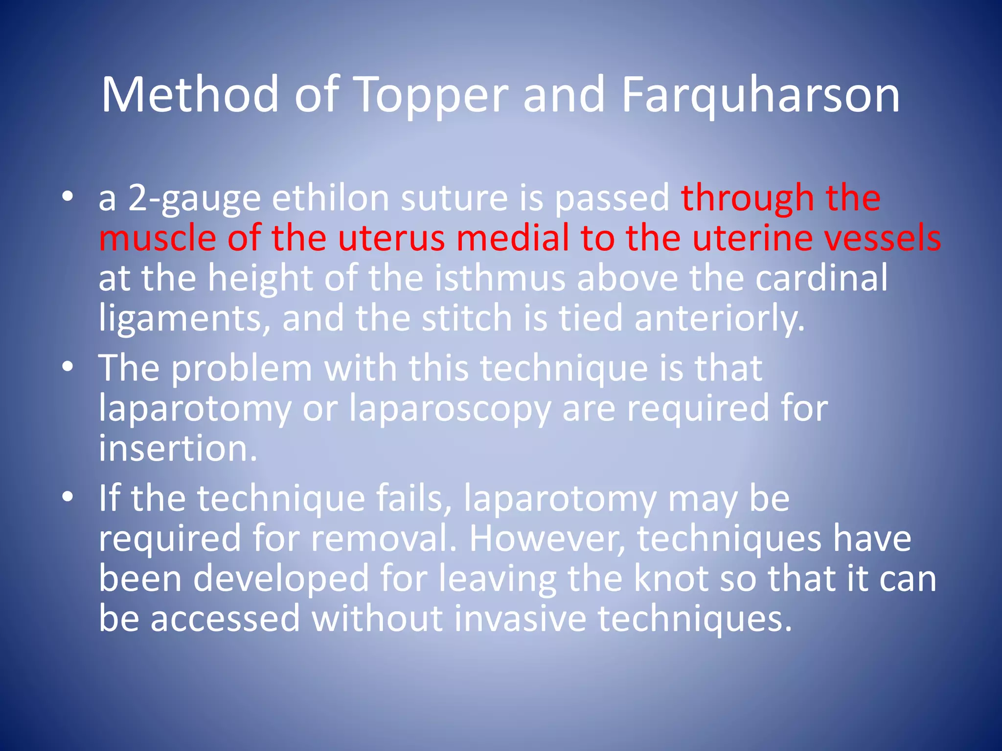 Cervical stitches | PPTX