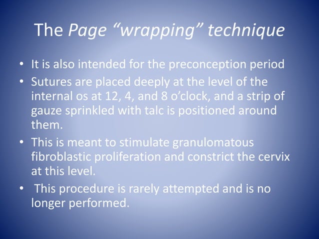 Cervical stitches | PPTX | Pregnancy | Reproductive Health