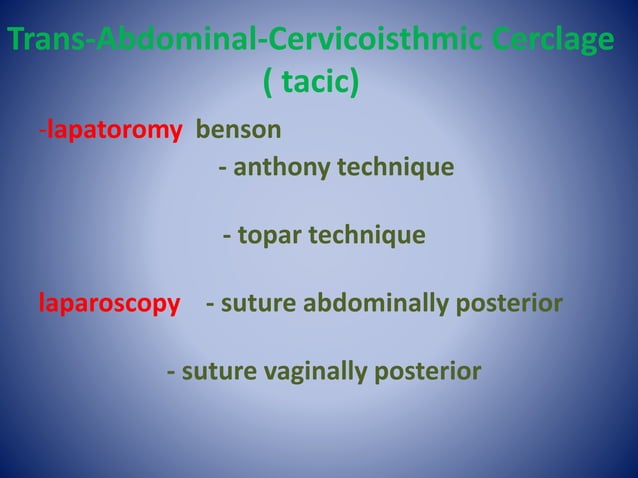 Cervical stitches | PPTX | Pregnancy | Reproductive Health