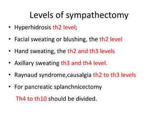Cervical sympathectomy | PPTX