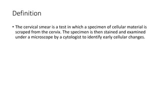 Cervical uterine smear (pap smear).pptx