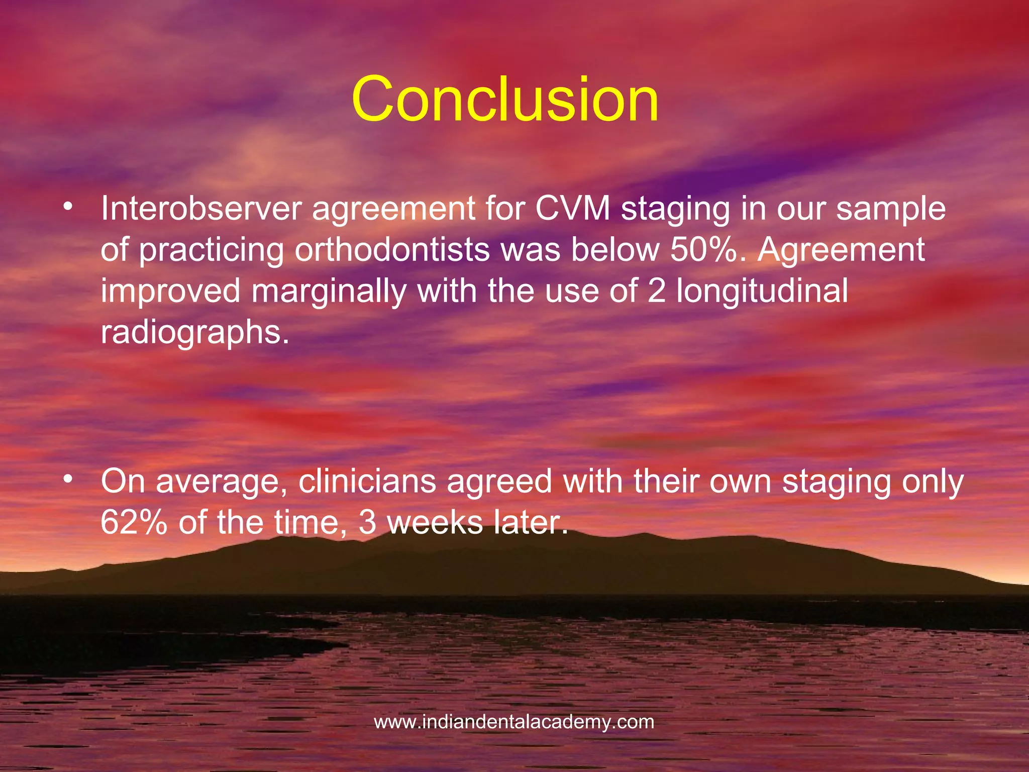 Cervical vertebrae maturation method | PPT