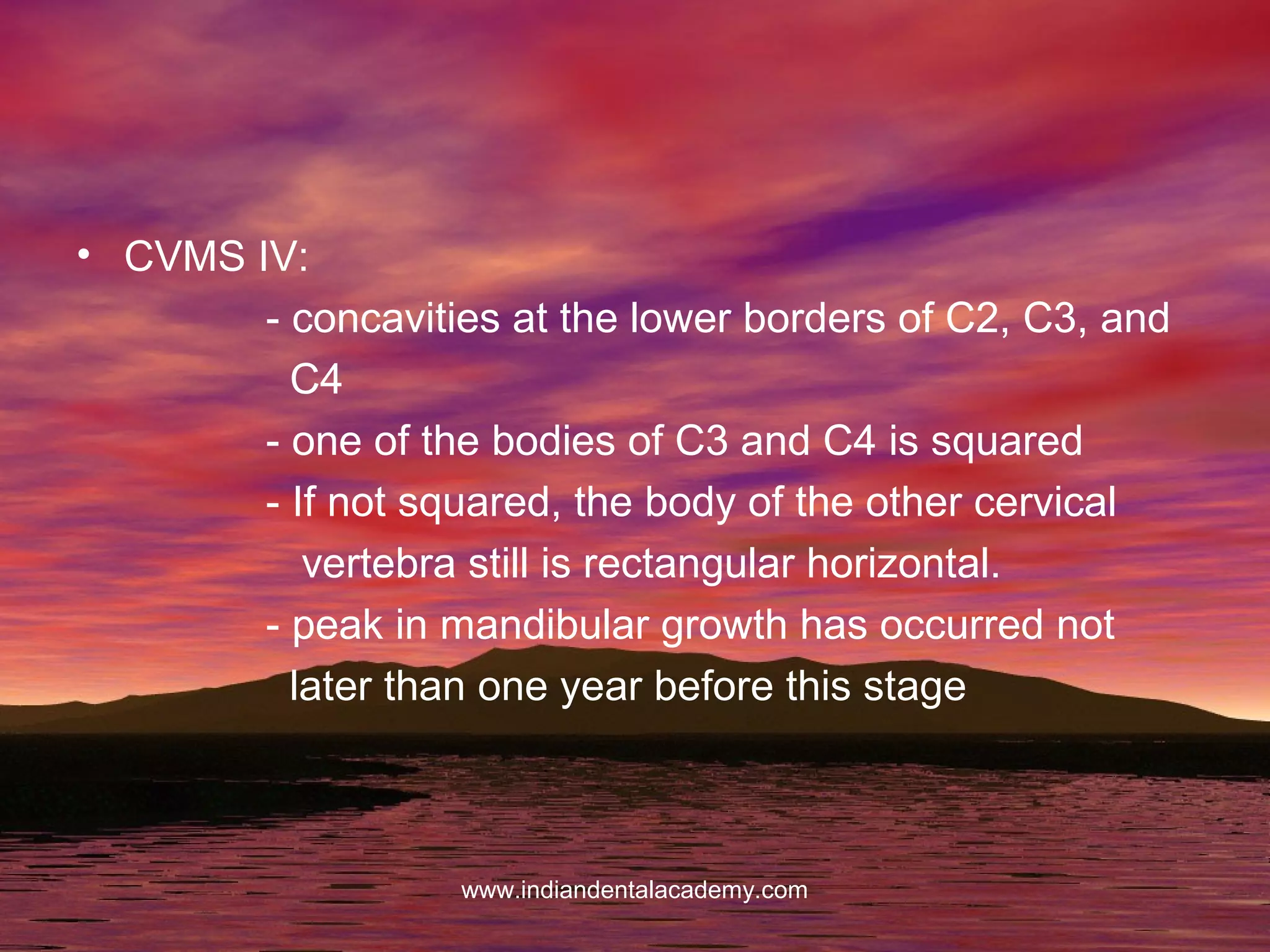 Cervical vertebrae maturation method | PPT