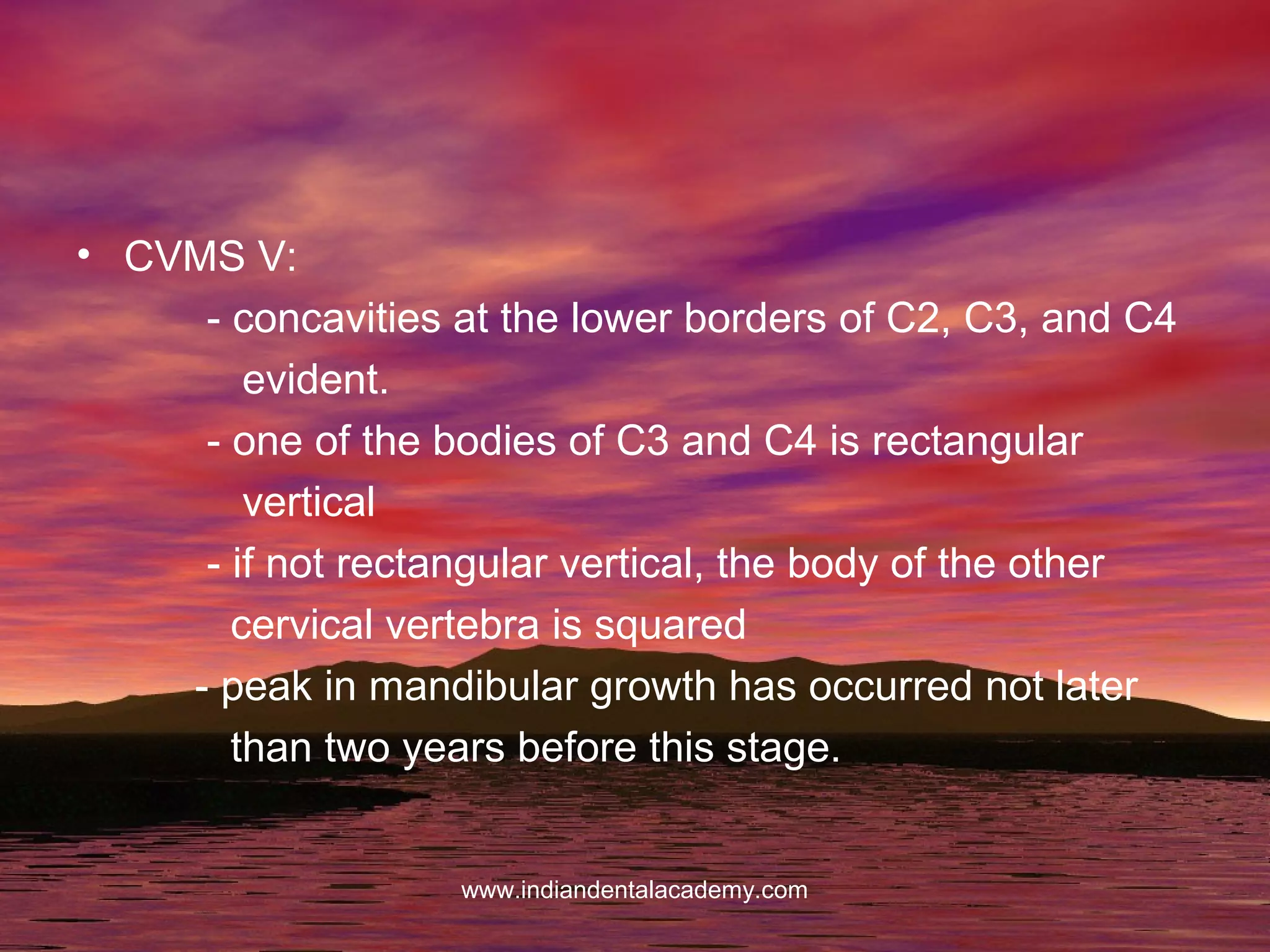 Cervical vertebrae maturation method | PPT