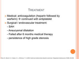 Cervicocerebral Arterial Dissections | PPTX