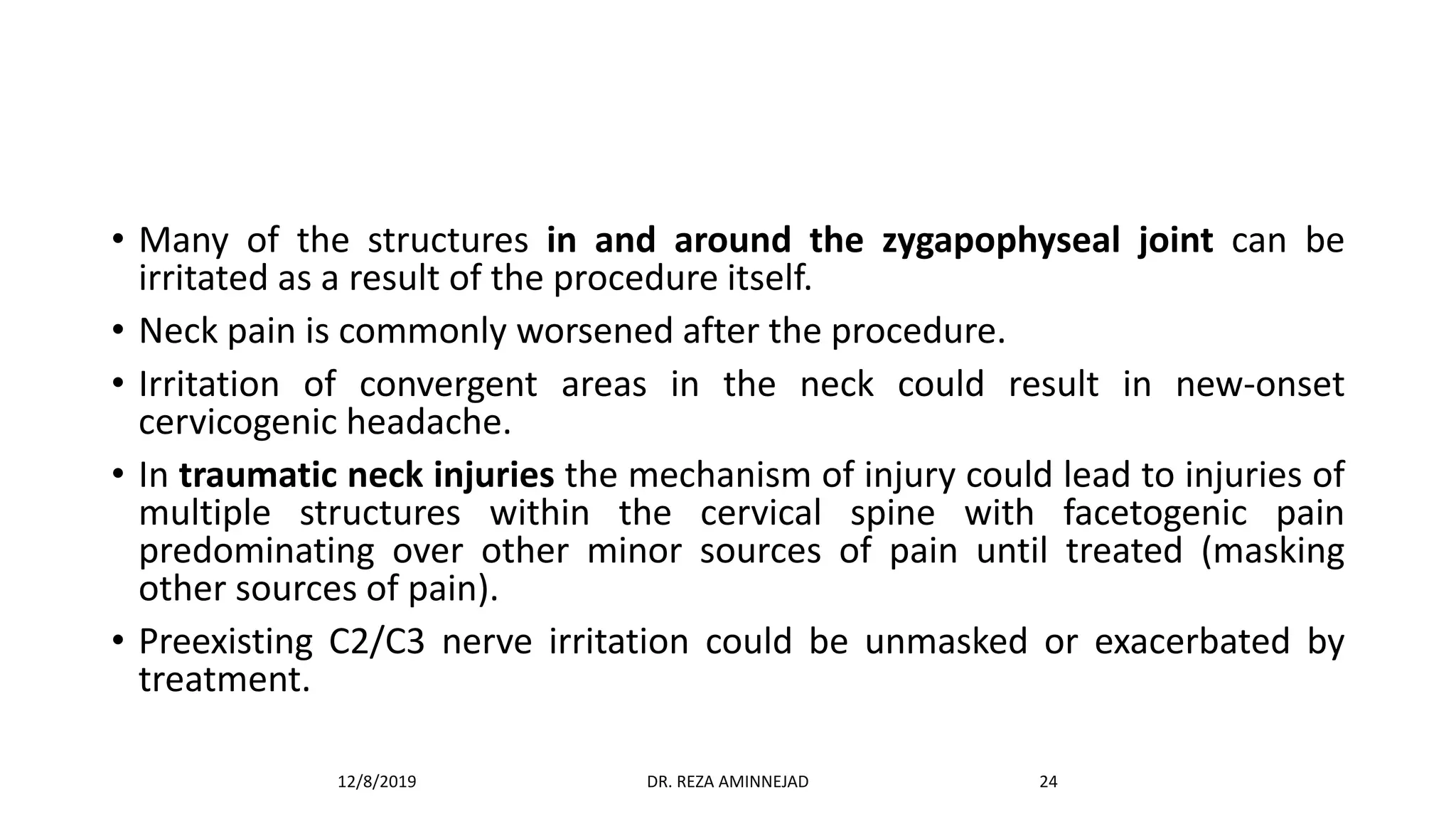 Cervicogenic Headache Following Lower Cervical RF Neurotomy | PPTX