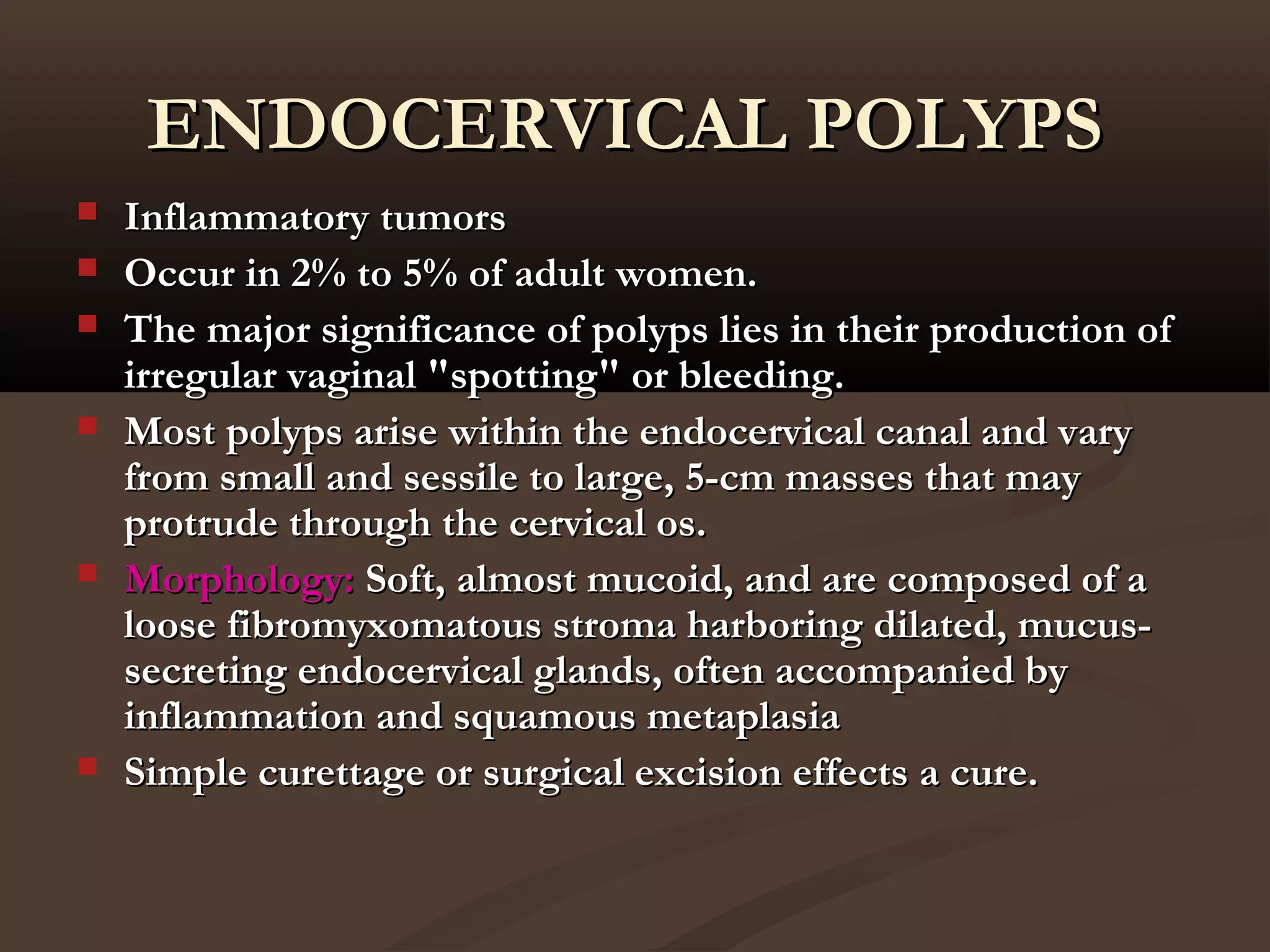 Pathology Of The Cervix Ppt