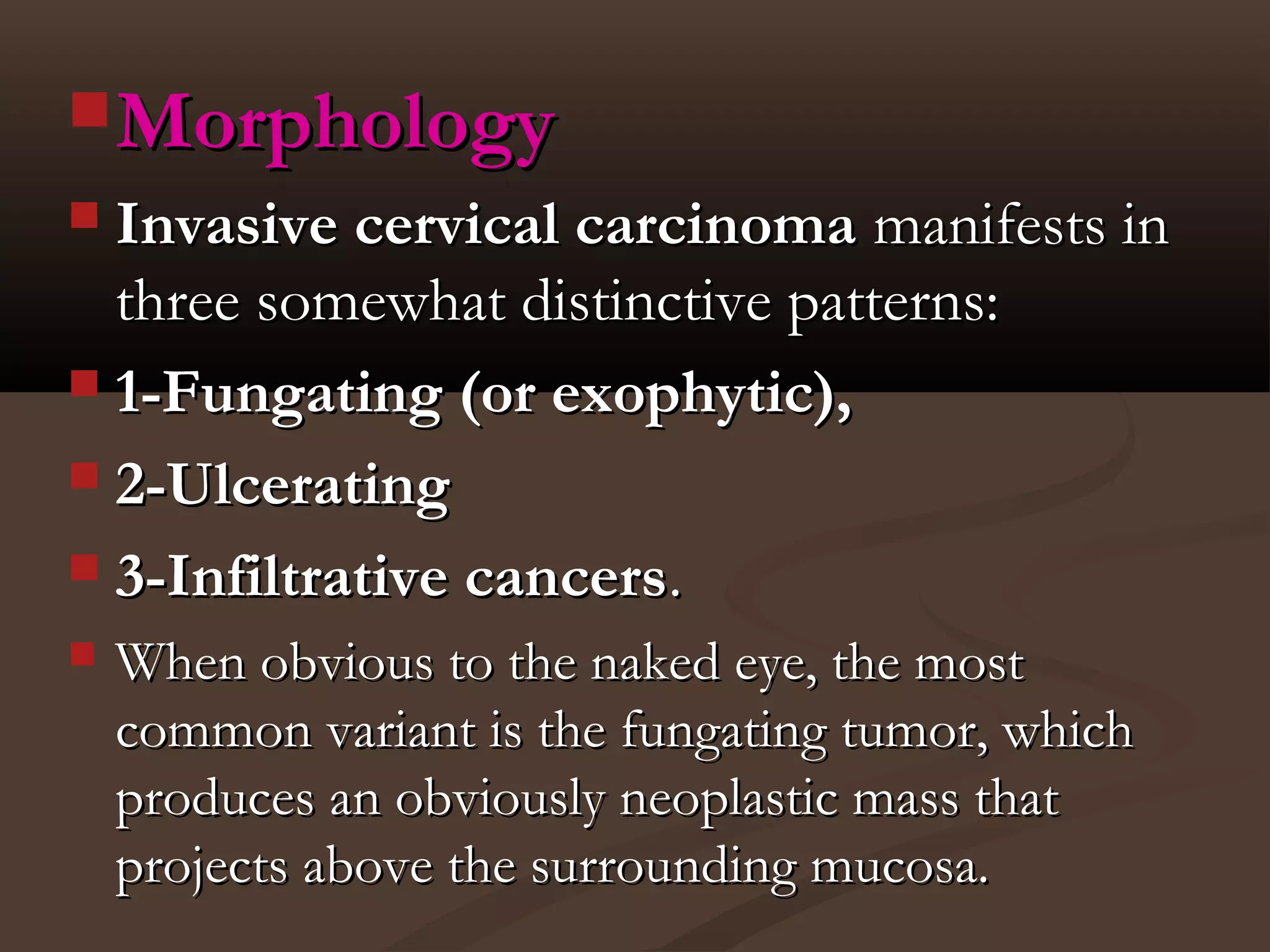 PATHOLOGY OF THE CERVIX | PPT