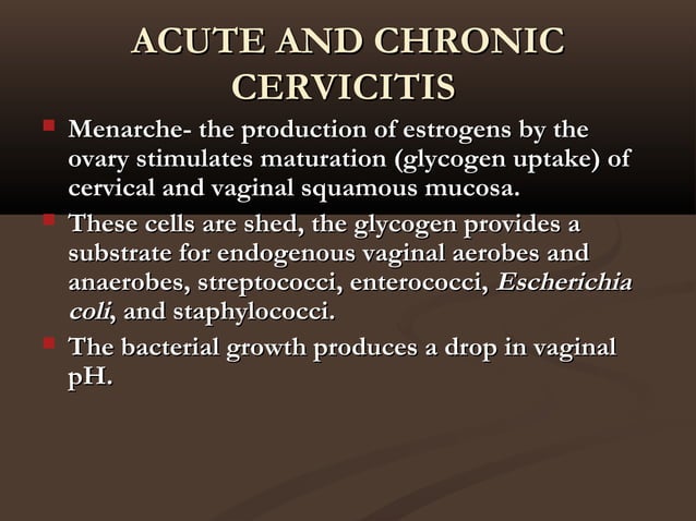 PATHOLOGY OF THE CERVIX | PPT | Reproductive Health | Diseases and ...