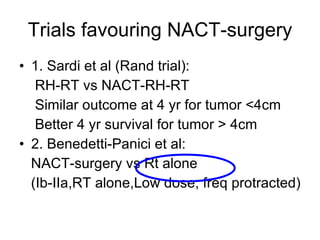 Cancer Cervix- NACT vs RT+CCT | PPT