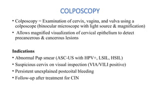 Anatomy of cervix and cervical cancer workup | PPTX
