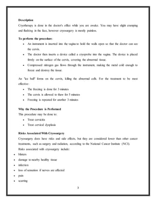 Cervix cryosurgery-Clinical Teaching.word file | DOCX
