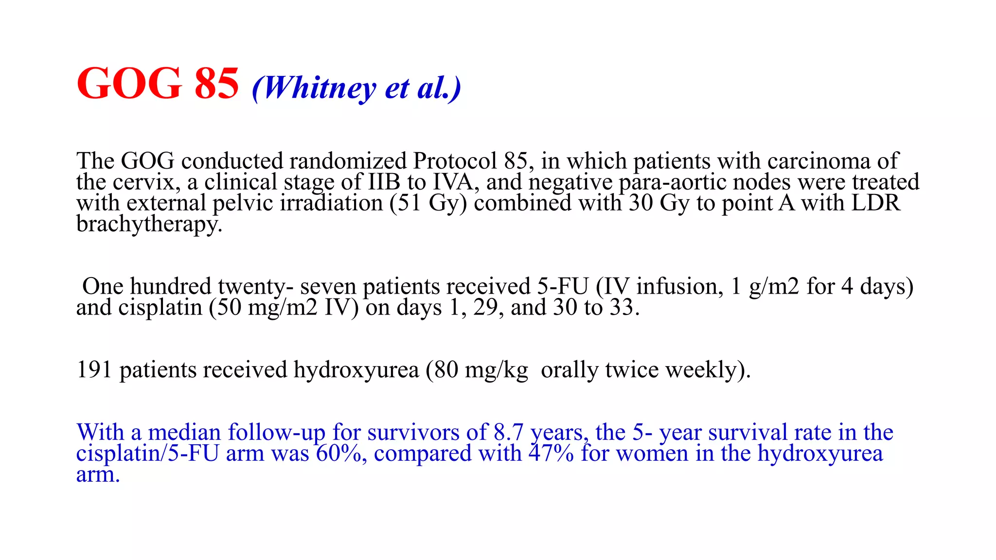 Cervix landmark trials- kiran | PPTX