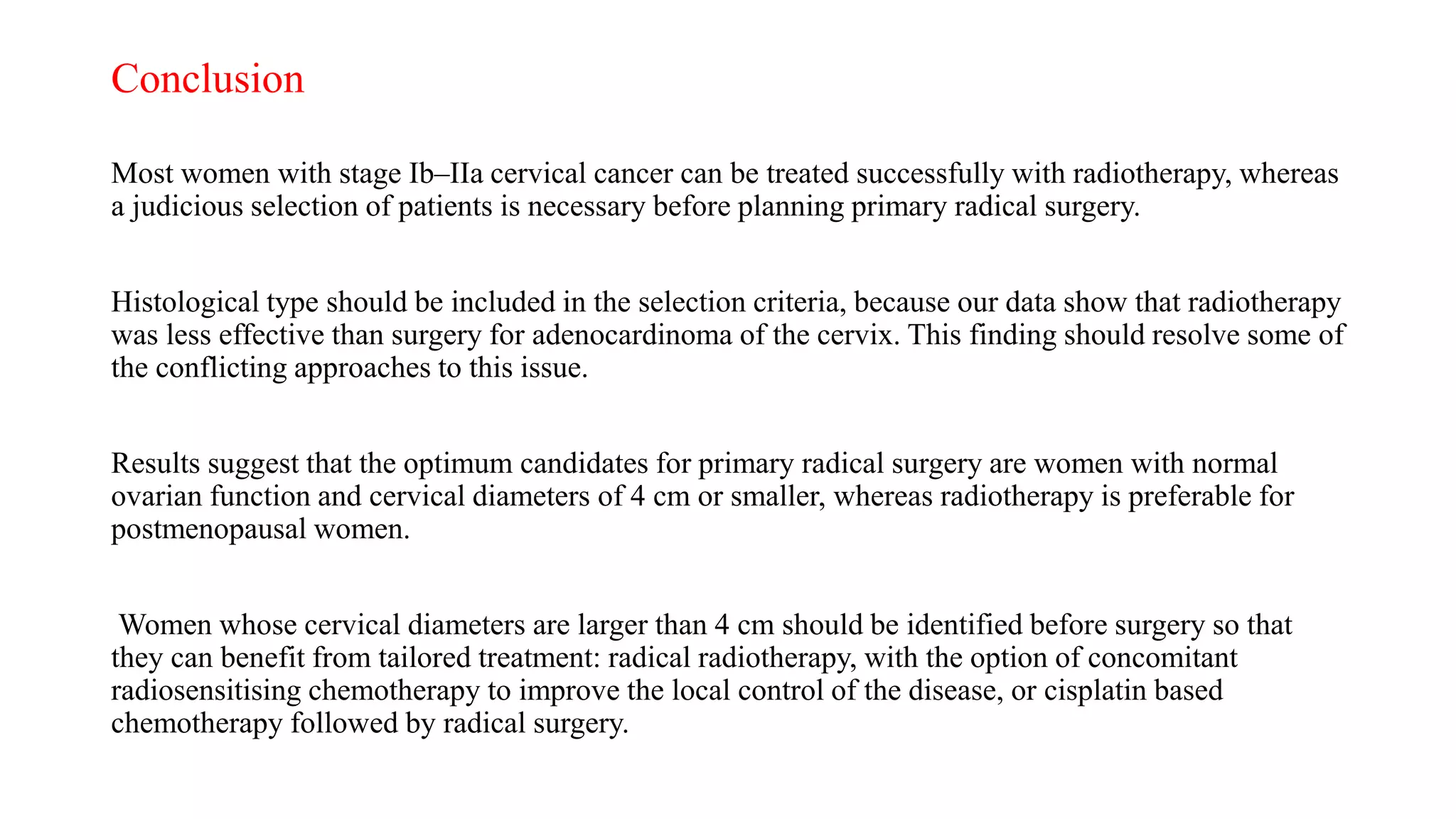 Cervix landmark trials- kiran | PPTX