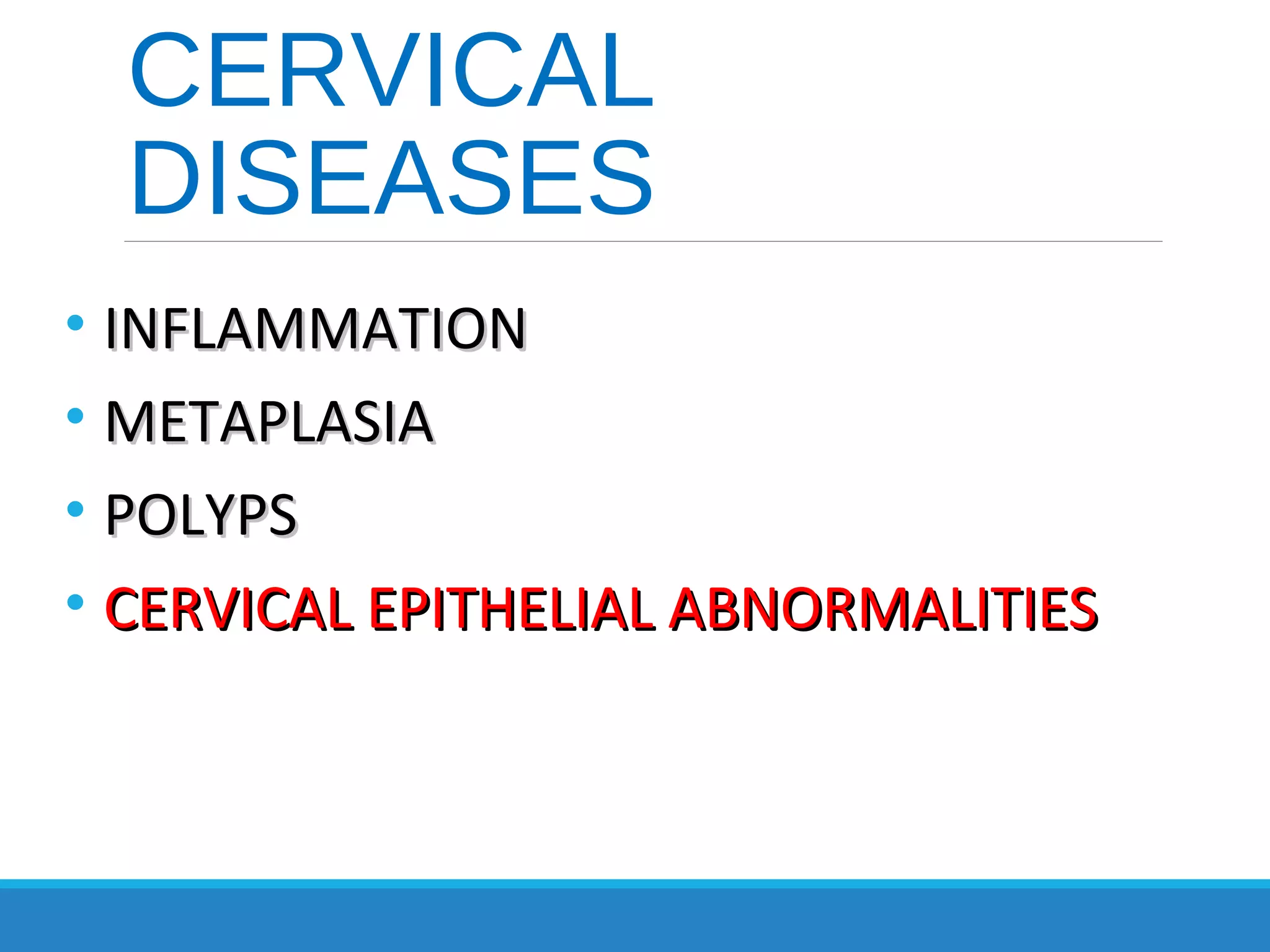 Pathology Of Cervix Ppt