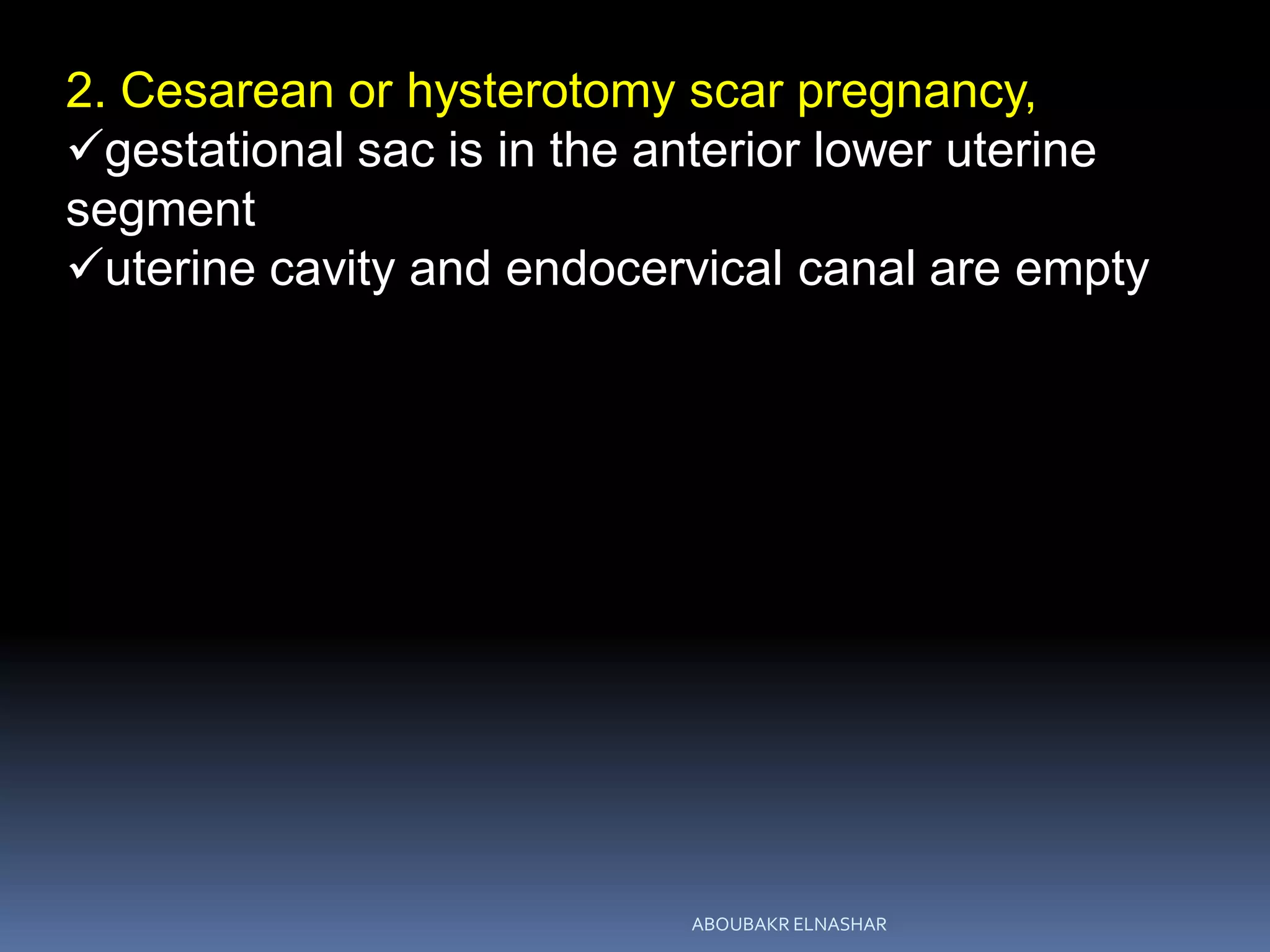 Cervical pregnancy | PDF