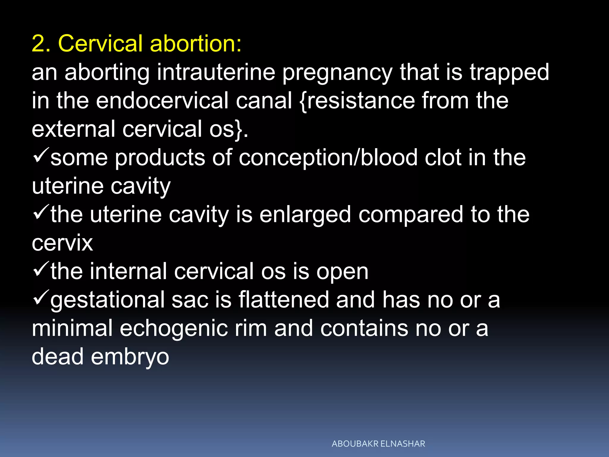 Cervical pregnancy | PDF