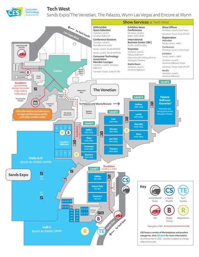 CES 2017 Show Floor Maps | PDF | Casino and Gambling Video Games ...